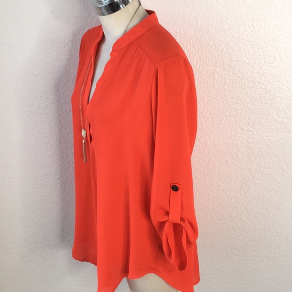 Lush | Tops | Nwot 48 Vici Collection Lush Red Long Tunic Dress Blouse Top | Poshmark